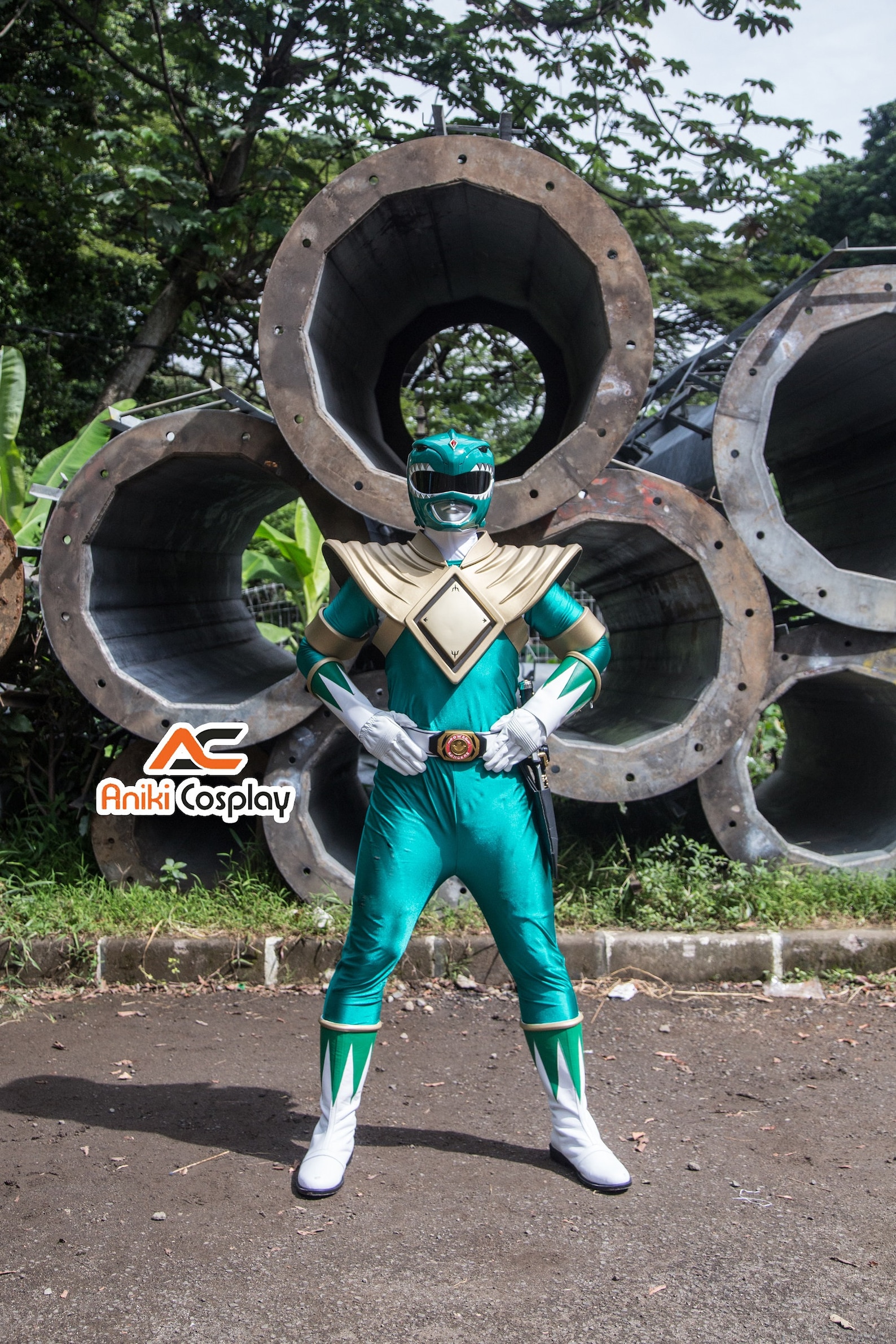 ANIKI MMPR Green Ranger Cosplay Costume Set - Etsy Singapore