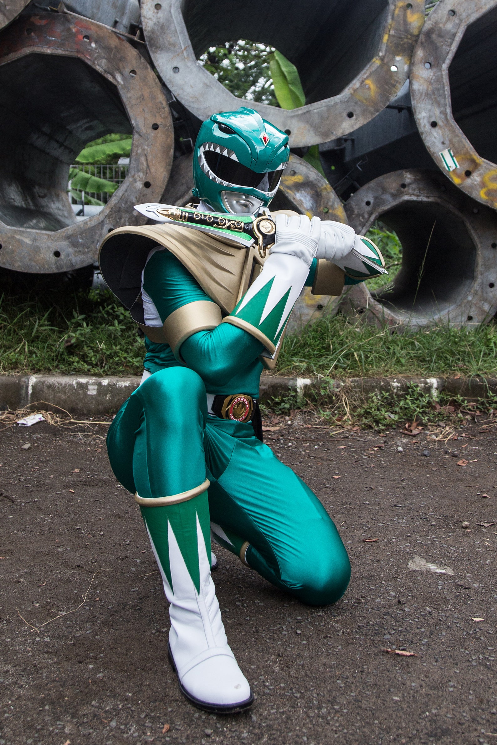 ANIKI MMPR Green Ranger Cosplay Costume Set - Etsy