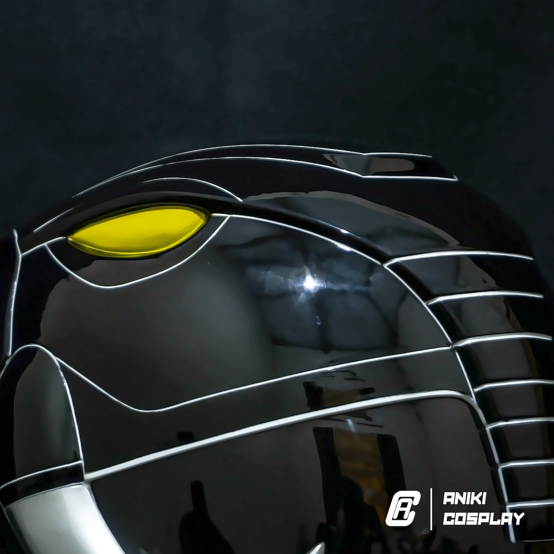 ANIKI Black Ranger MMPR Cosplay Collectible Helmet Mask - Etsy