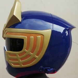 ANIKI Ninja Storm Crimson / Navy Thunder Ranger Cosplay Helmet - Etsy