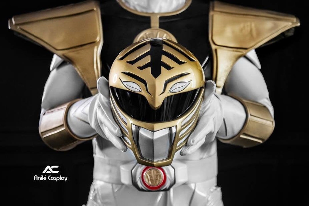 ANIKI White MMPR Movie 95 Cosplay Helmet - Etsy