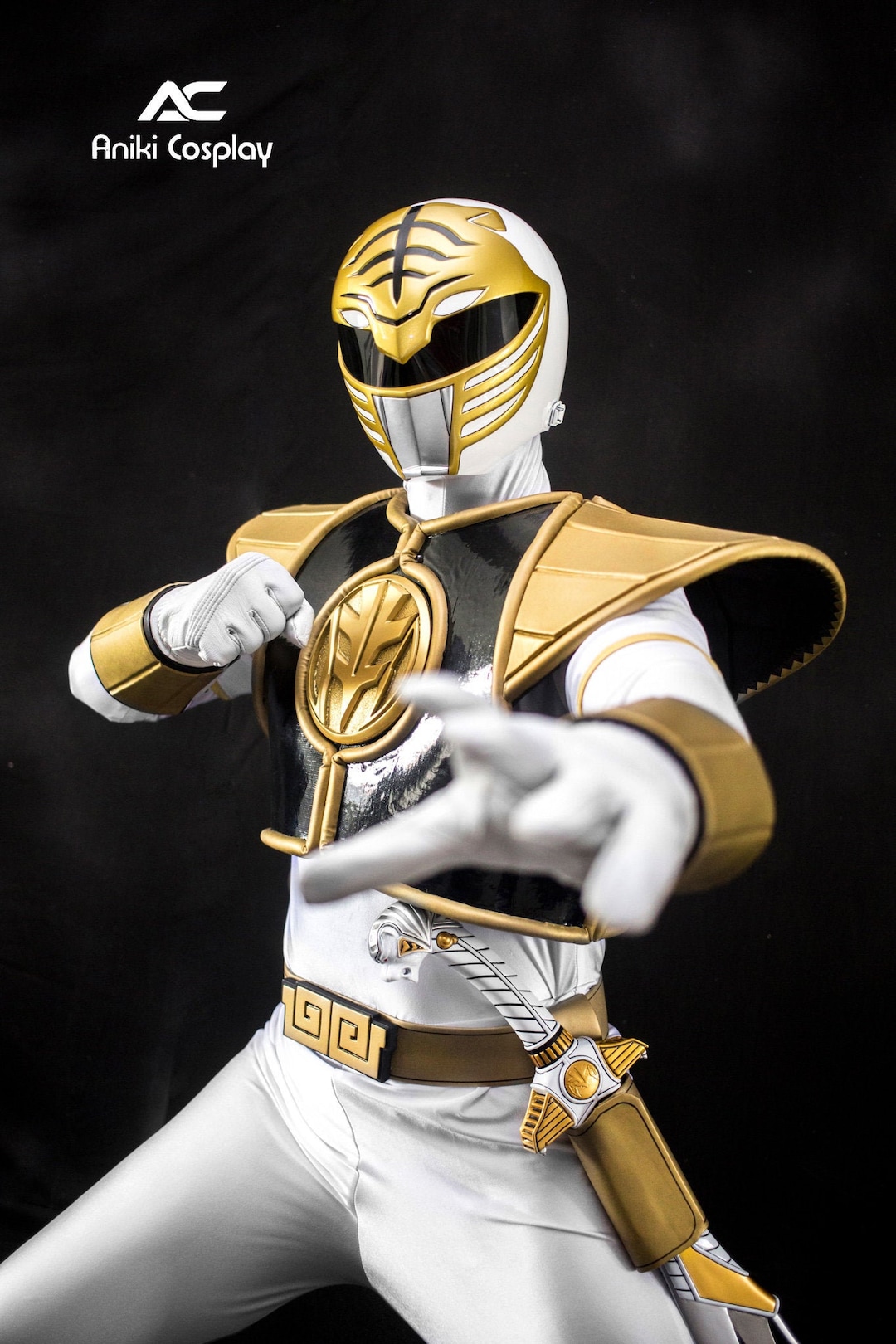 ANIKI White Ranger MMPR Custom Costume Set - Etsy