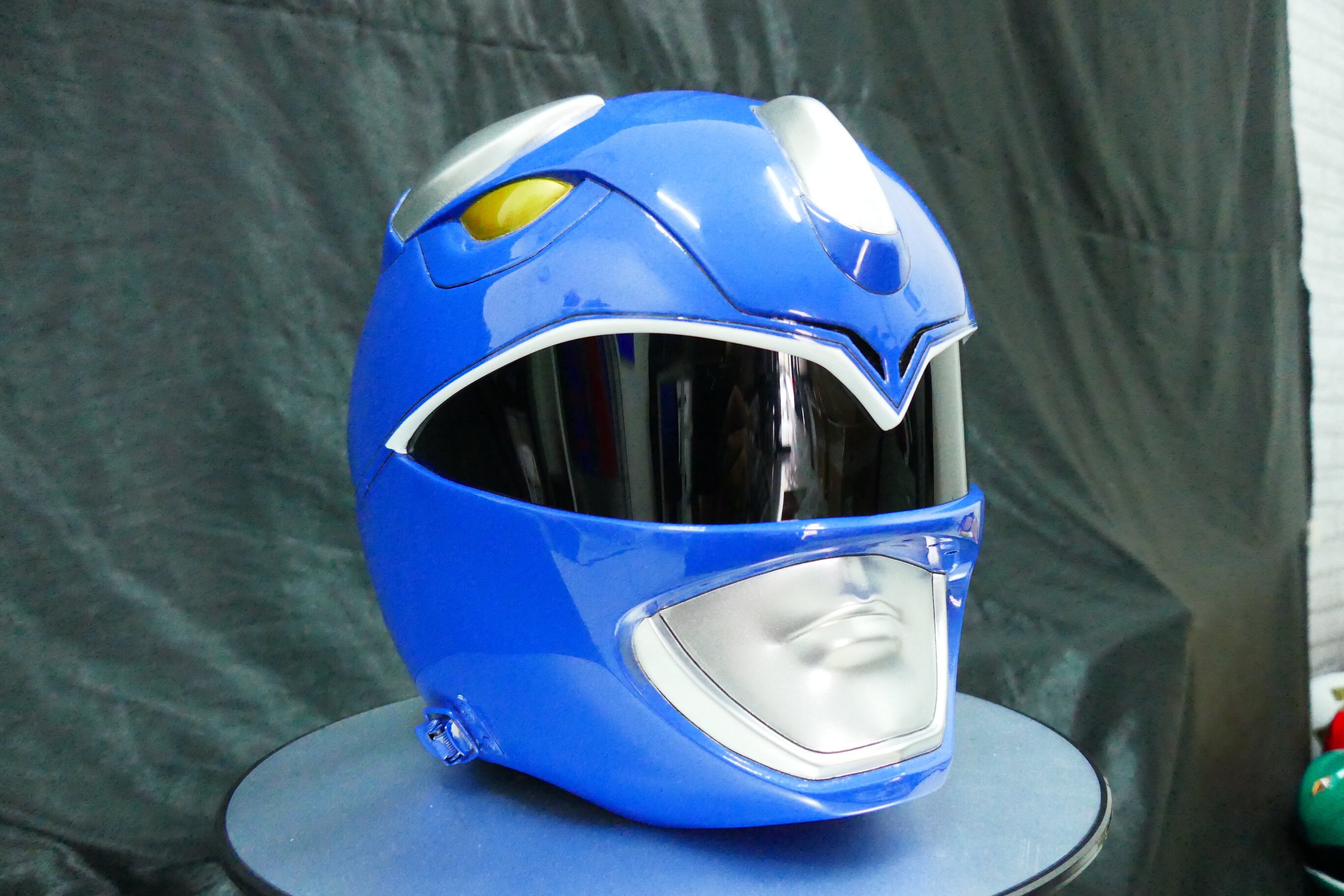 ANIKI Blue MMPR Ranger Cosplay Helmet | Etsy