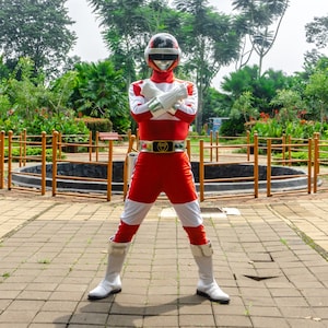 ANIKI Bioman Bio Red Sentai Cosplay Costume Set - Etsy