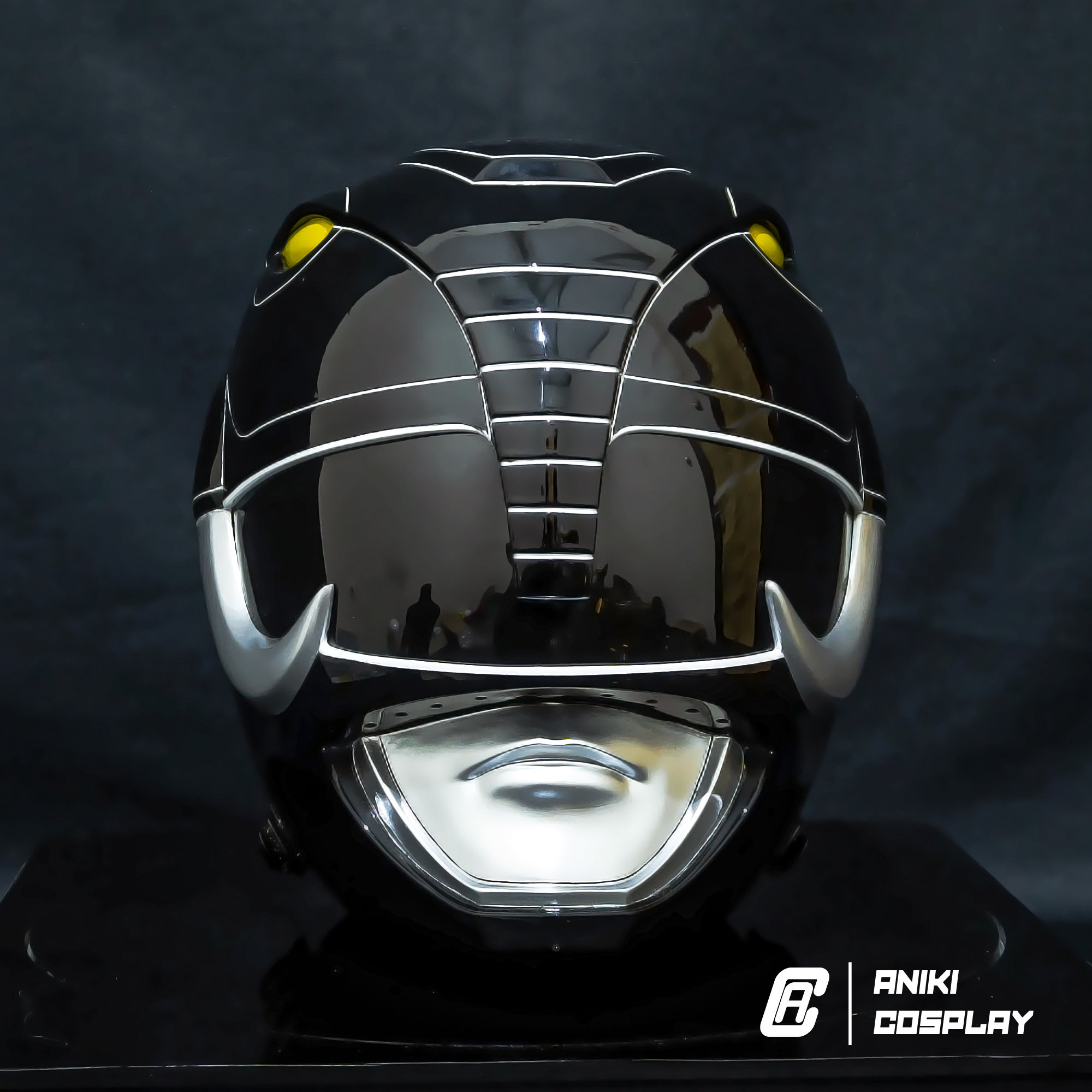 Black Power Ranger Motorcycle Helmet