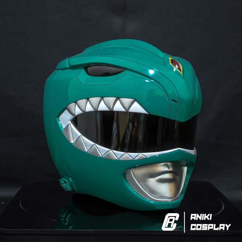 ANIKI Green MMPR Power Ranger Cosplay Helmet Collectible Mask - Etsy
