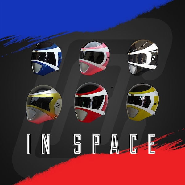 Power Rangers in Space Helmet - Etsy