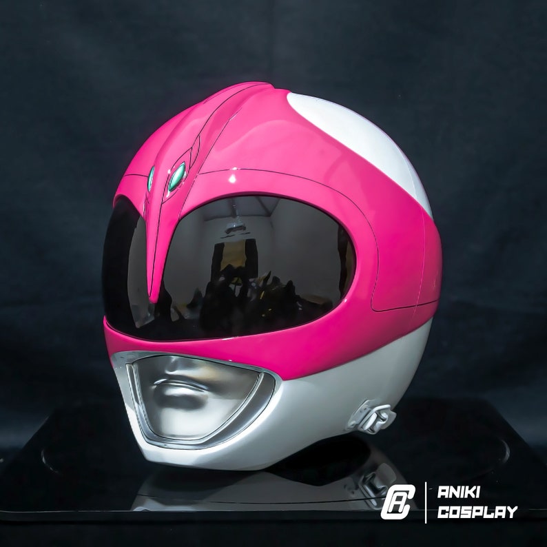 ANIKI Pink MMPR Ranger Cosplay Helmet Mask Collectible Replica - Etsy