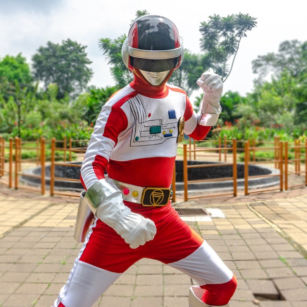 ANIKI Bioman Bio Red Sentai Cosplay Costume Set - Etsy