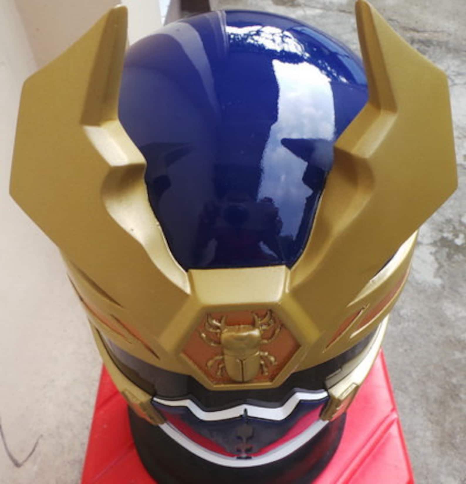 ANIKI Ninja Storm Crimson / Navy Thunder Ranger Cosplay Helmet - Etsy