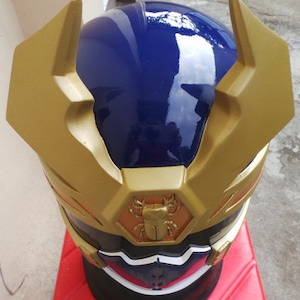 ANIKI Ninja Storm Crimson / Navy Thunder Ranger Cosplay Helmet - Etsy