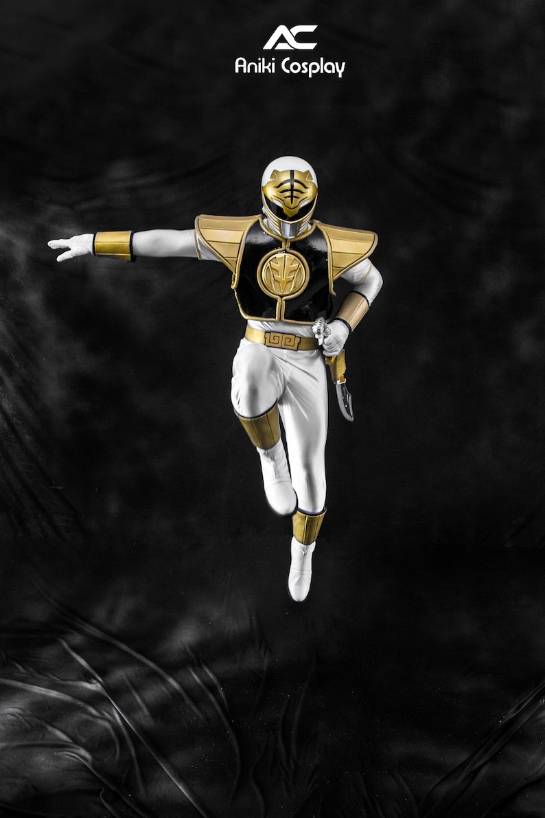ANIKI White Ranger MMPR Custom Costume Set - Etsy