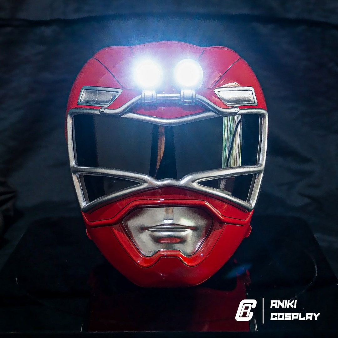 ANIKI Ranger Turbo RED Cosplay Collectible Helmet (with Lights) - Etsy