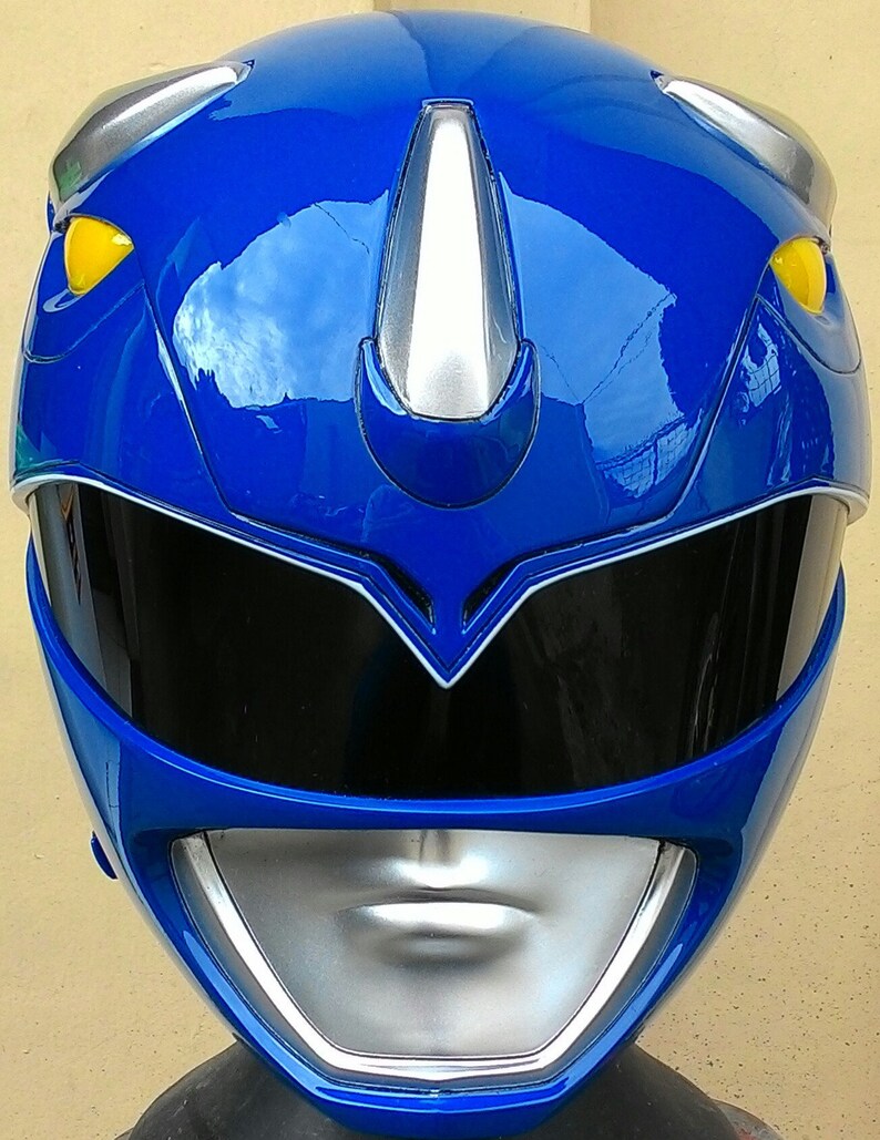 ANIKI Blue MMPR Ranger Cosplay Helmet | Etsy