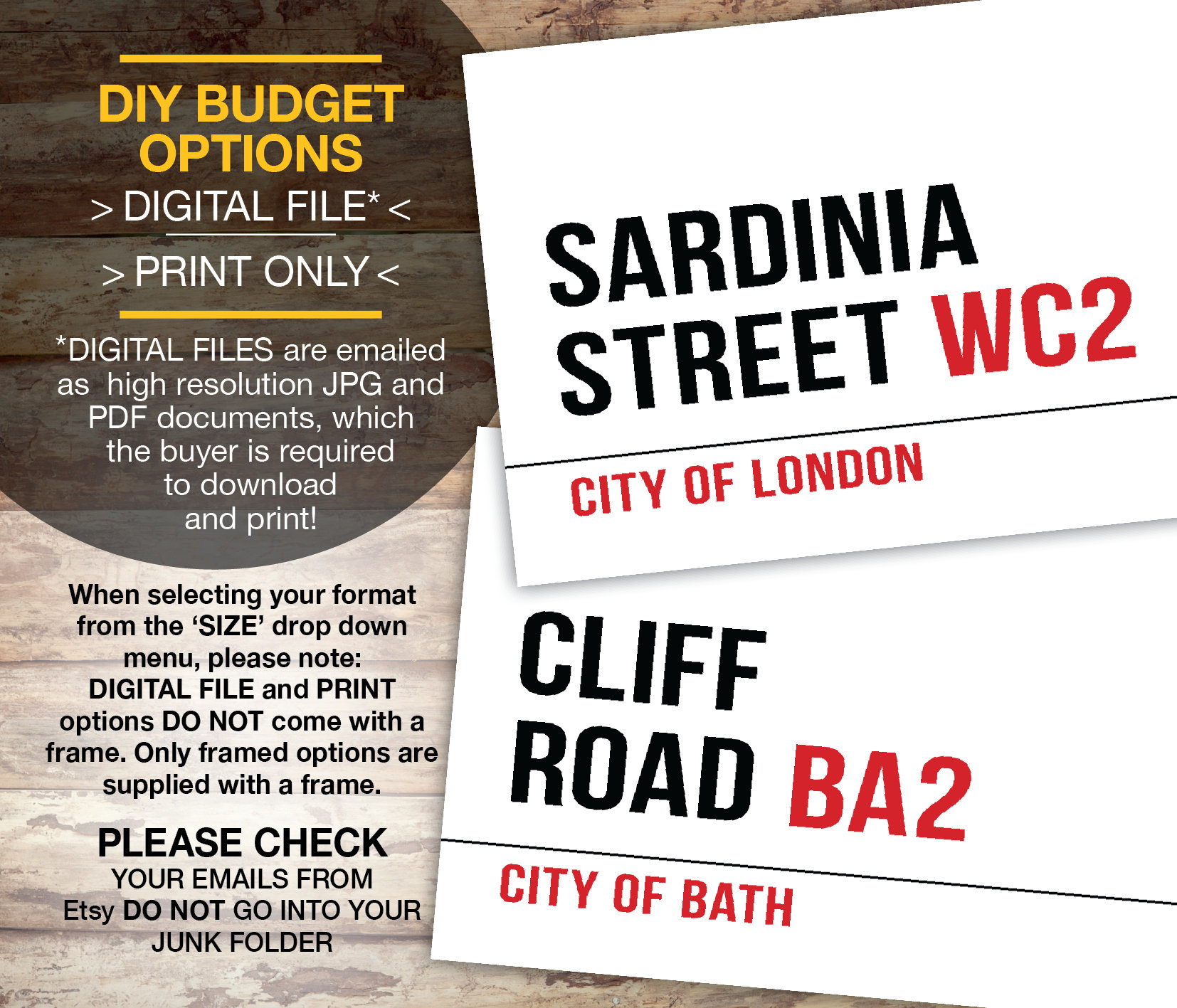 London themed Street Sign. PERSONALISED: Street name Family | Etsy