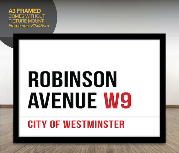 London themed Street Sign. PERSONALISED: Street name Family | Etsy