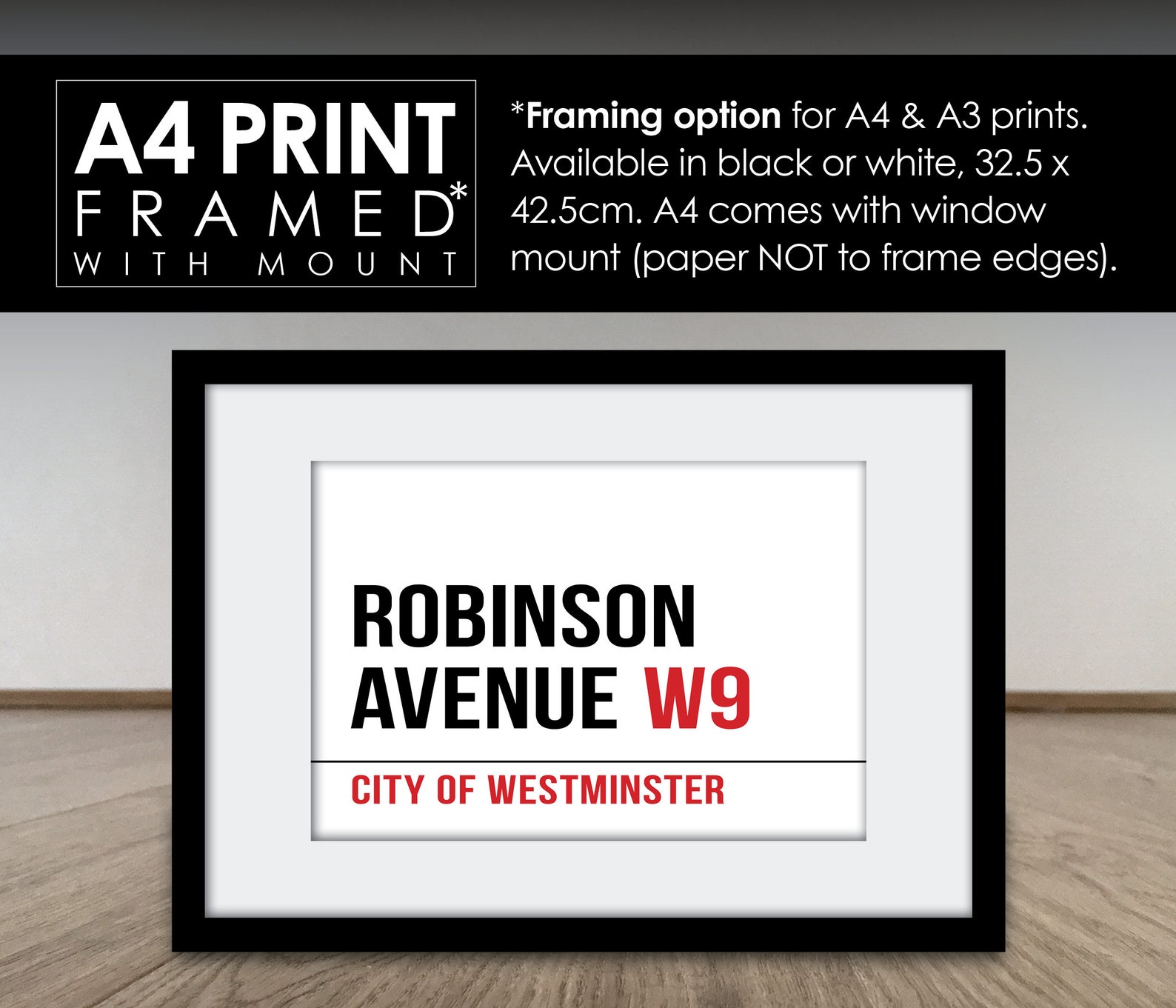 London Themed Street Sign | PERSONALISED: Family or Street Name ...
