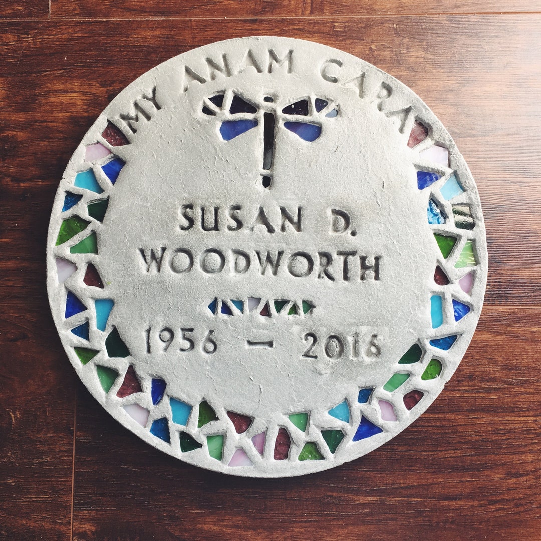 Personalized Garden Stepping Stone With Mosaic Glass Custom Image ...