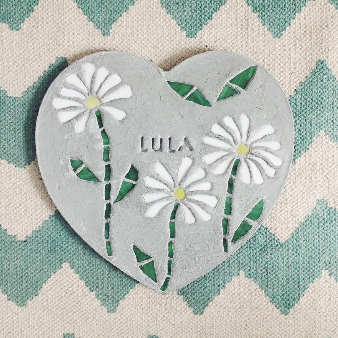 Personalized Garden Stepping Stone With Mosaic Glass Custom Image ...