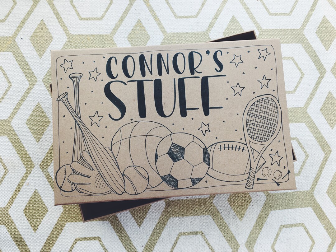 Keepsake Box black and White Sports - Etsy