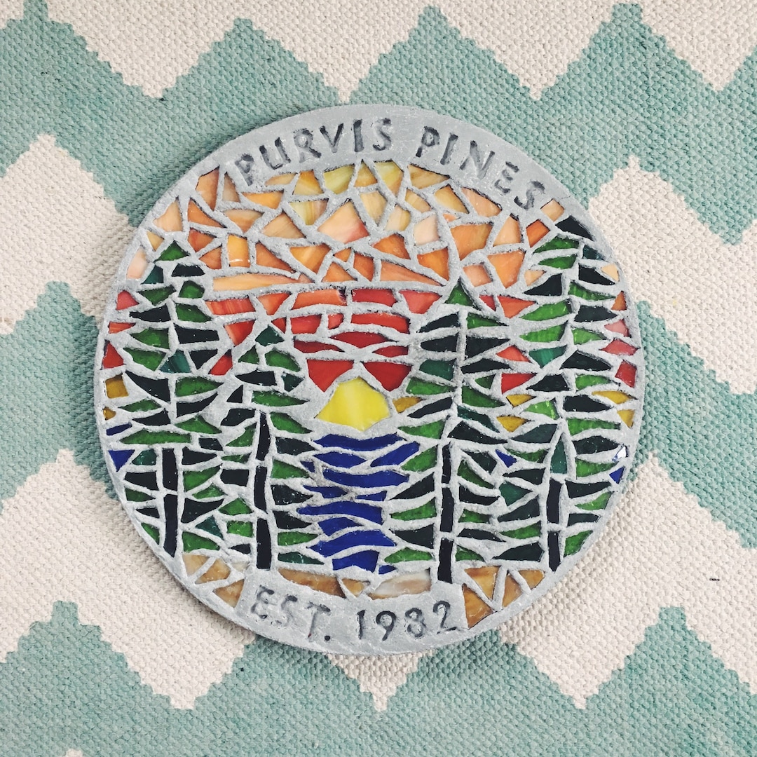 Personalized Garden Stepping Stone With Mosaic Full Glass Custom Image ...