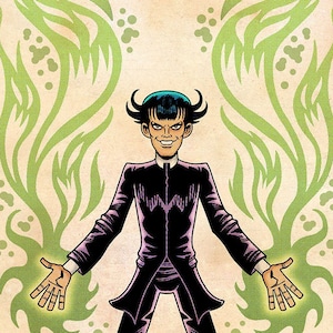 Klarion the Witch Boy and Teekl, Signed 11 X 17 Color Print by Darryl ...