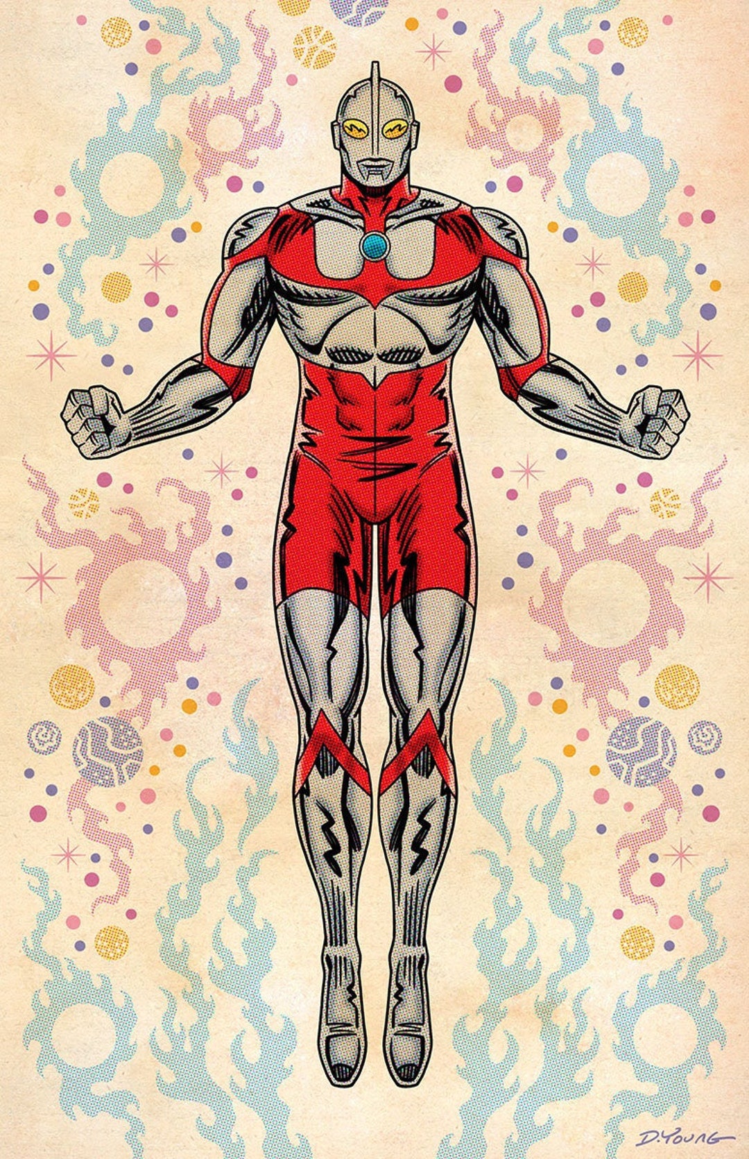 Ultraman, Signed 11 X 17 Color Print by Darryl Young - Etsy