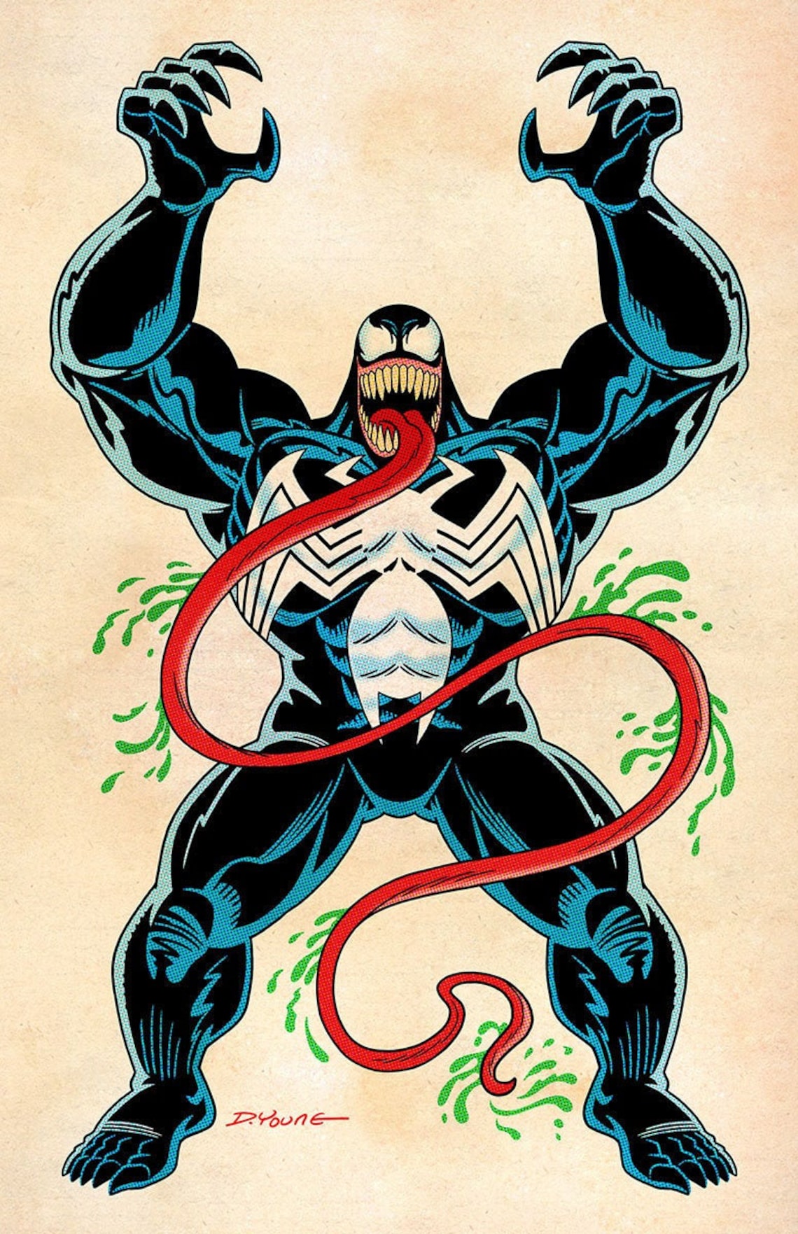 Venom, Signed 11 X 17 Color Print by Darryl Young - Etsy