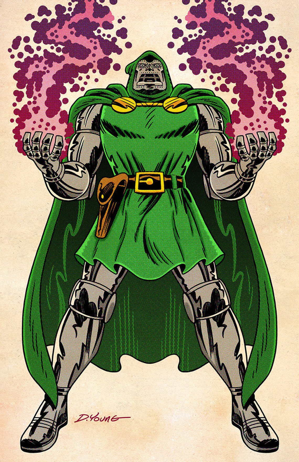 Dr. Doom Signed 11 X 17 Color Print by Darryl Young - Etsy