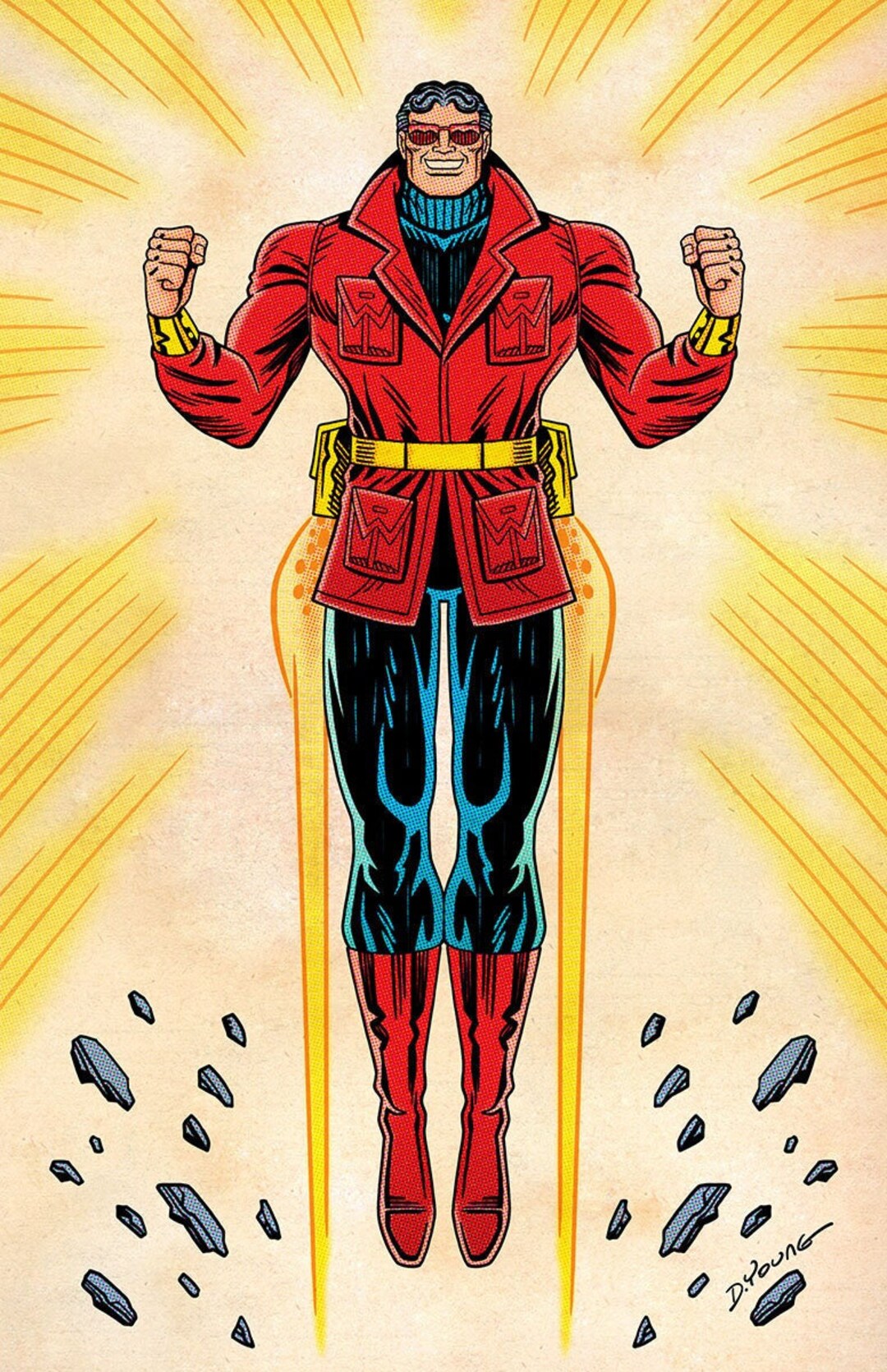 Wonder Man, Signed 11 X 17 Color Print by Darryl Young - Etsy