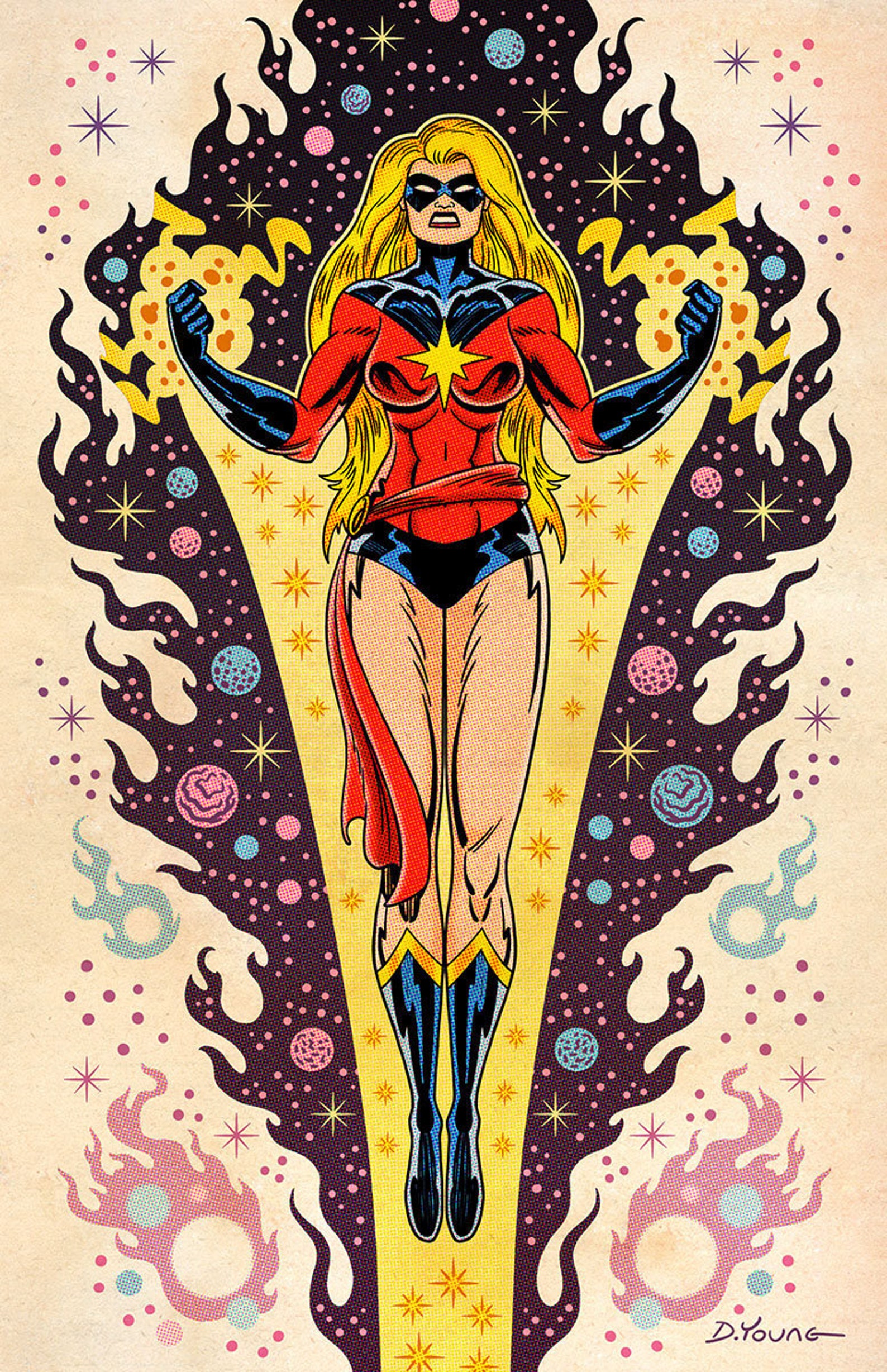 Ms. Marvel Signed 11 X 17 Color Print by Darryl Young - Etsy