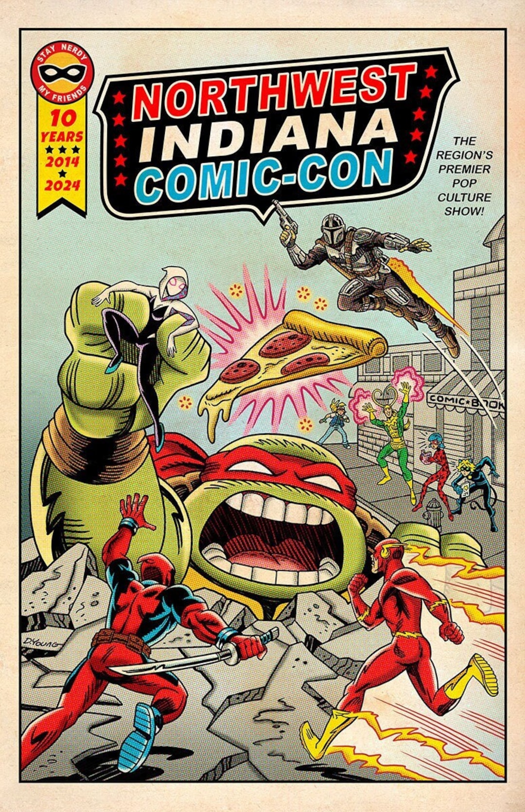 Official 2024 Northwest Indiana Comic-con Convention Poster, Signed 11 ...