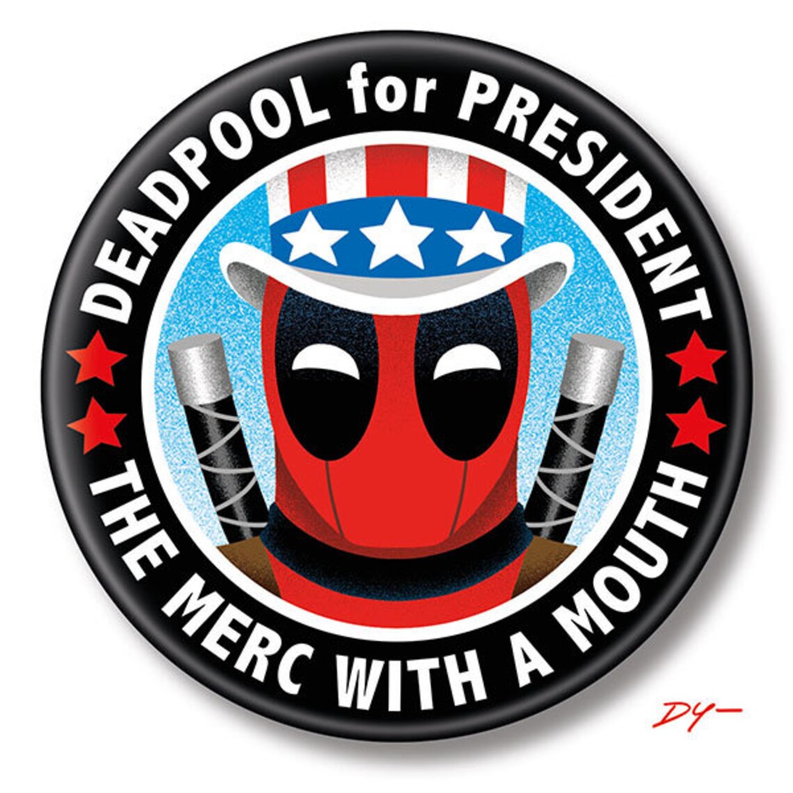 Deadpool for President, 2.25" Inch Button, Pin, Pinback, Badge - Etsy