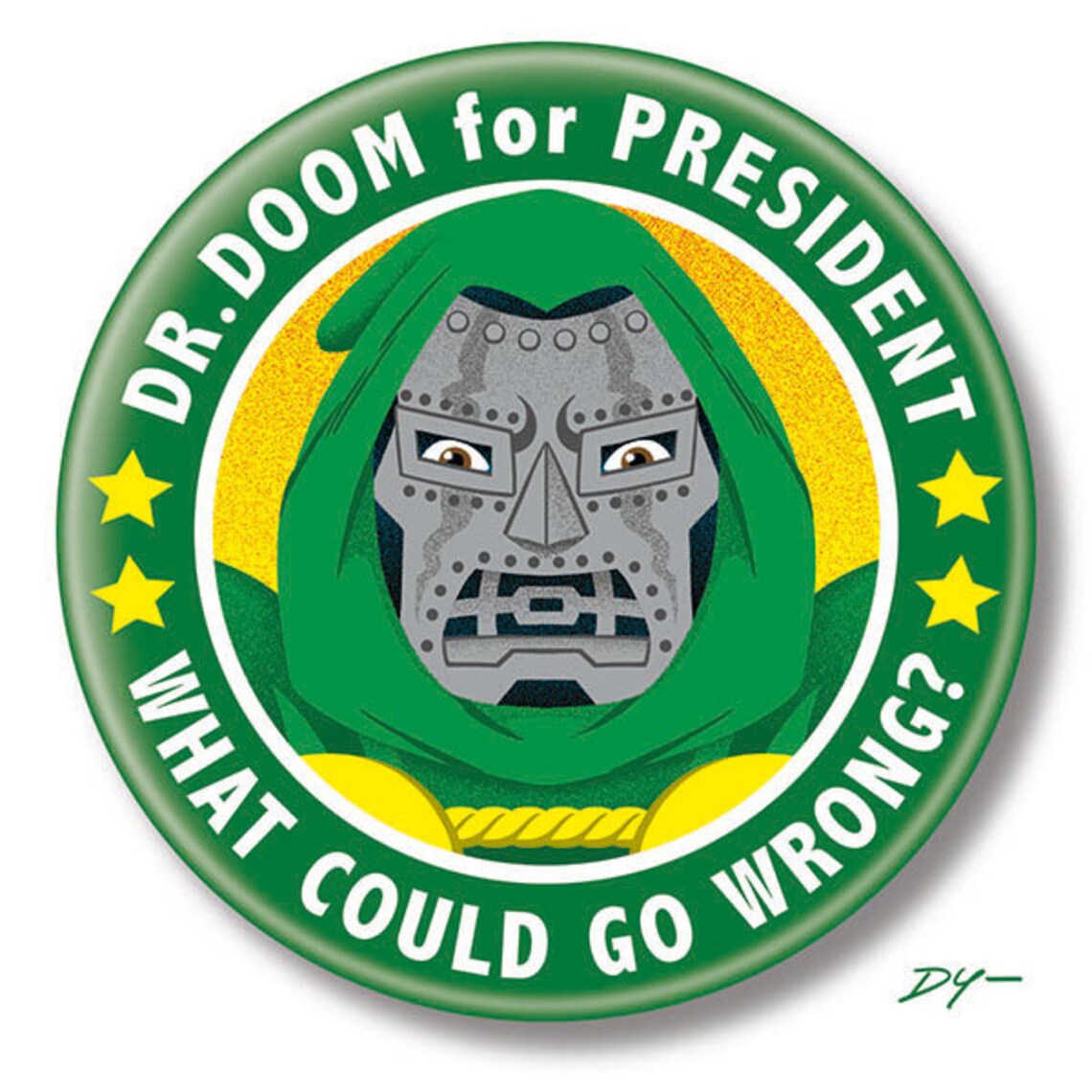 Dr. Doom for President 2.25 Inch Button Pin Pinback - Etsy
