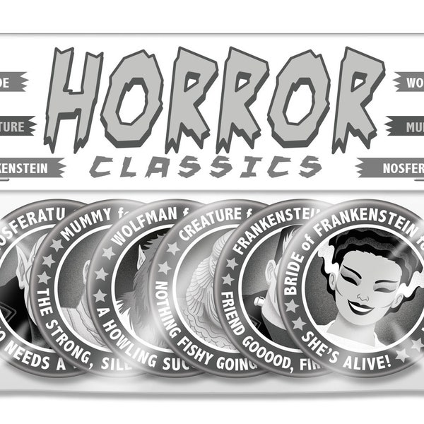 Universal Monster Pins - Etsy