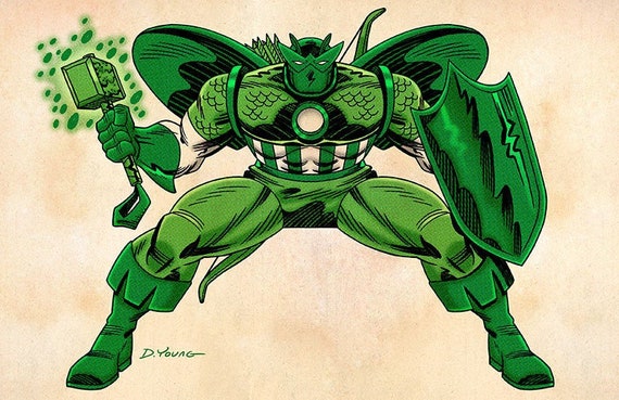 Super Adaptoid Signed 11 X 17 Color Print by Darryl Young - Etsy