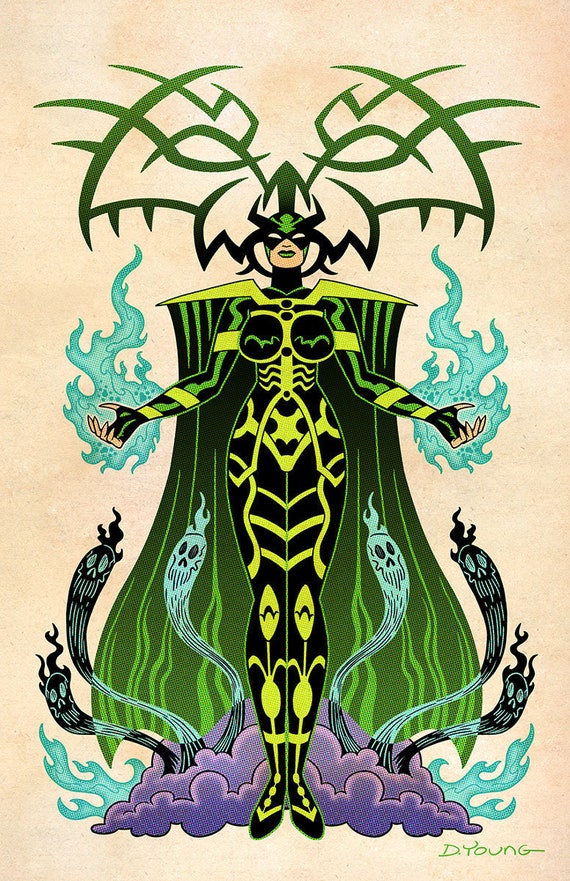 Hela Signed 11 X 17 Color Print by Darryl Young - Etsy