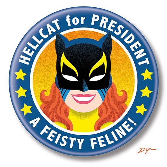 Hellcat for President 2.25 Inch Button Pin Pinback - Etsy
