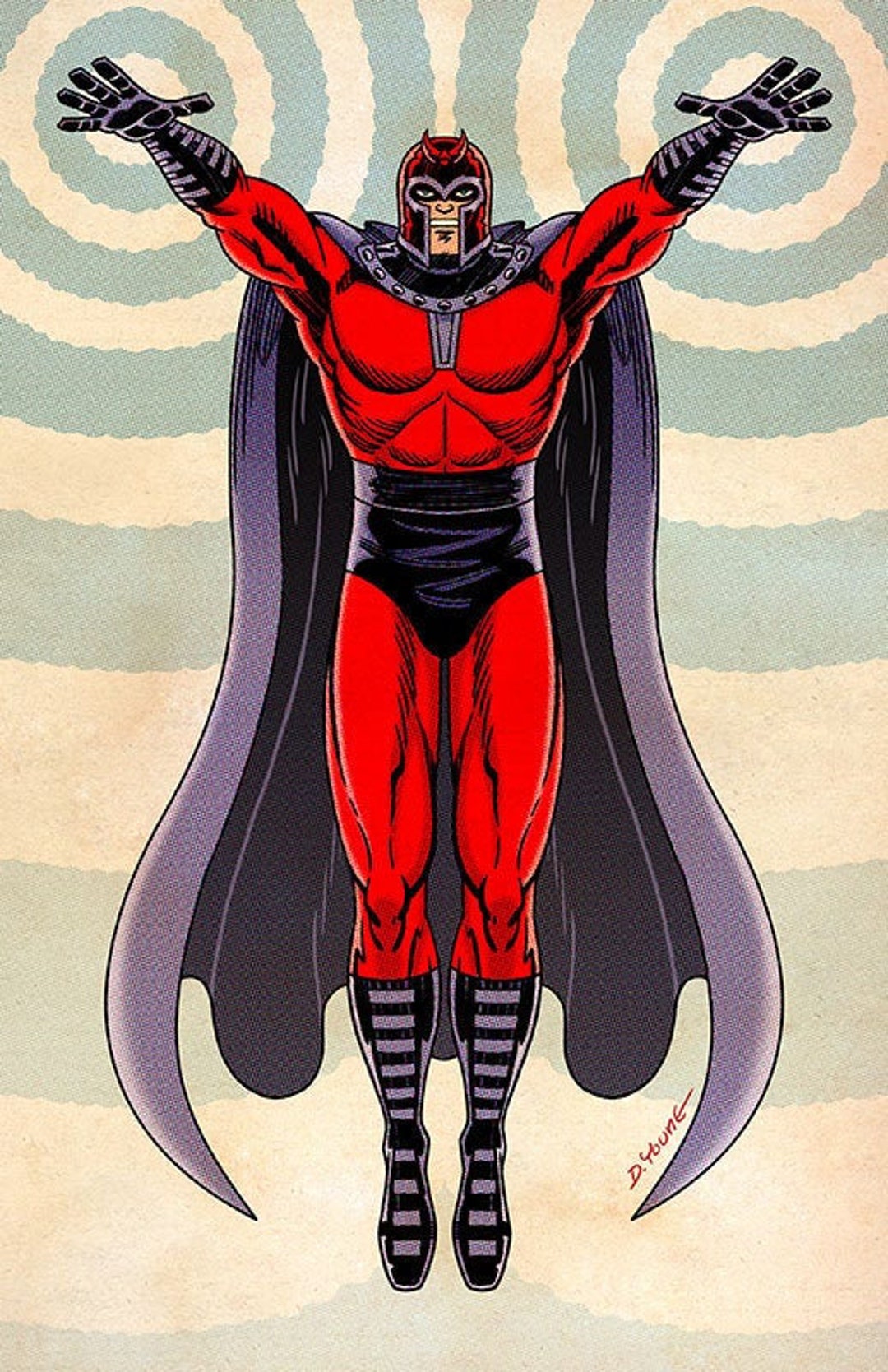 Magneto, Signed 11 X 17 Color Print by Darryl Young - Etsy