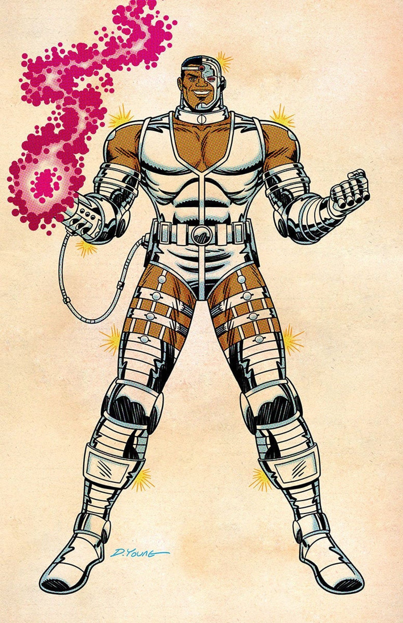 Cyborg Signed 11 X 17 Color Print by Darryl Young | Etsy