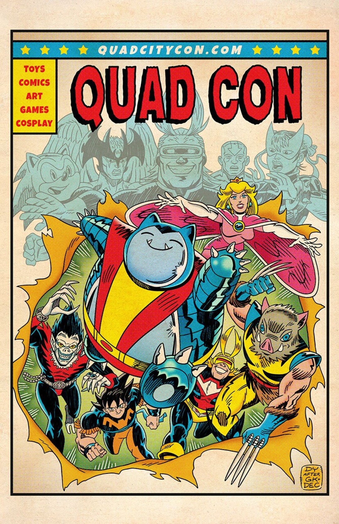 Signed Quad Con 2023 Comic Convention Poster Art Print (11x17) - Etsy