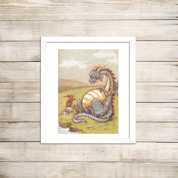 Mouse and Dragon - Etsy
