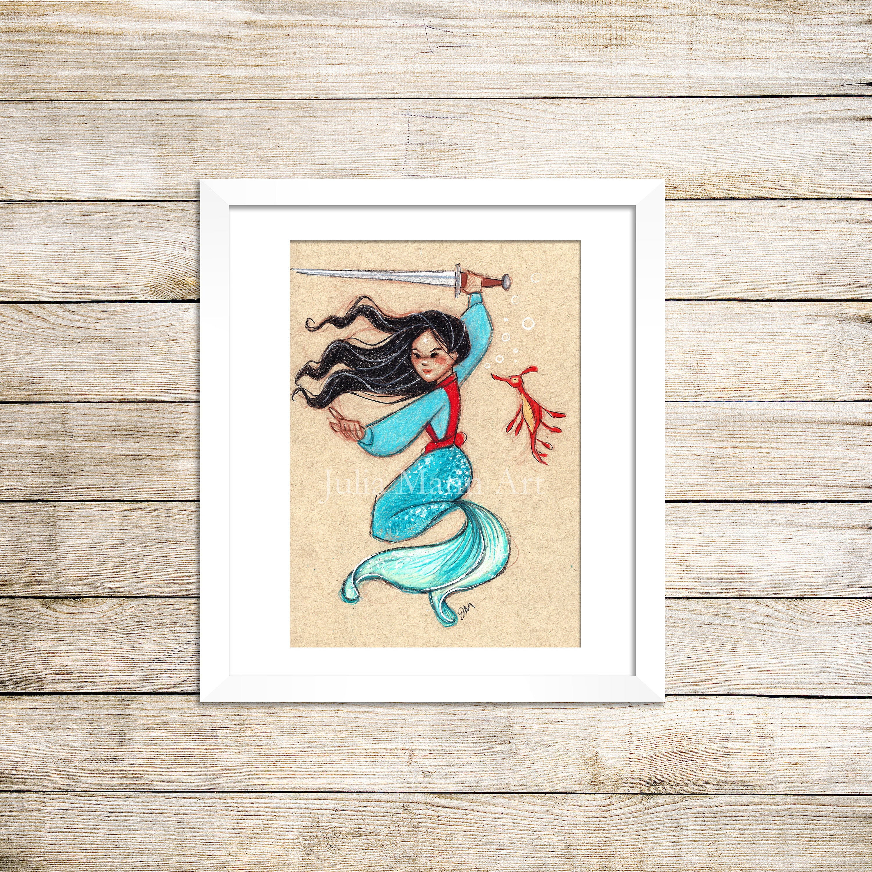 Mermaid Princess and Sea Dragon - Etsy