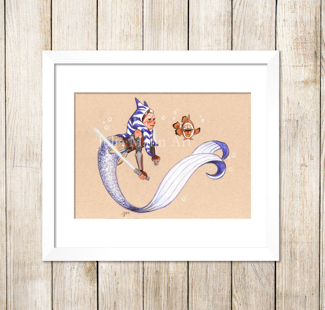 Mermaid and Her Clone Fish - Etsy