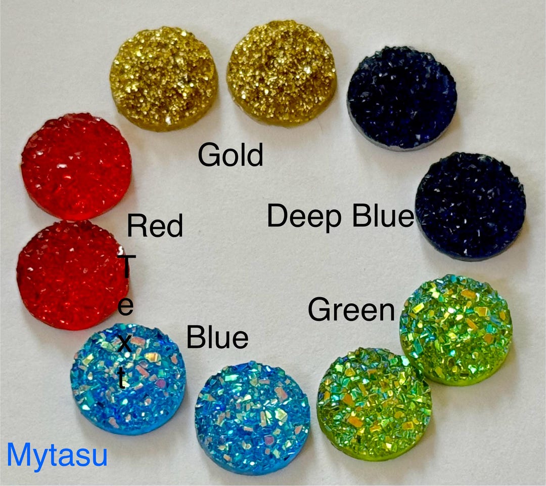 Pick Your Color,,,10 Pcs 10 Mm Mrhinestone Cabochon,10 Mm Flat Round ...