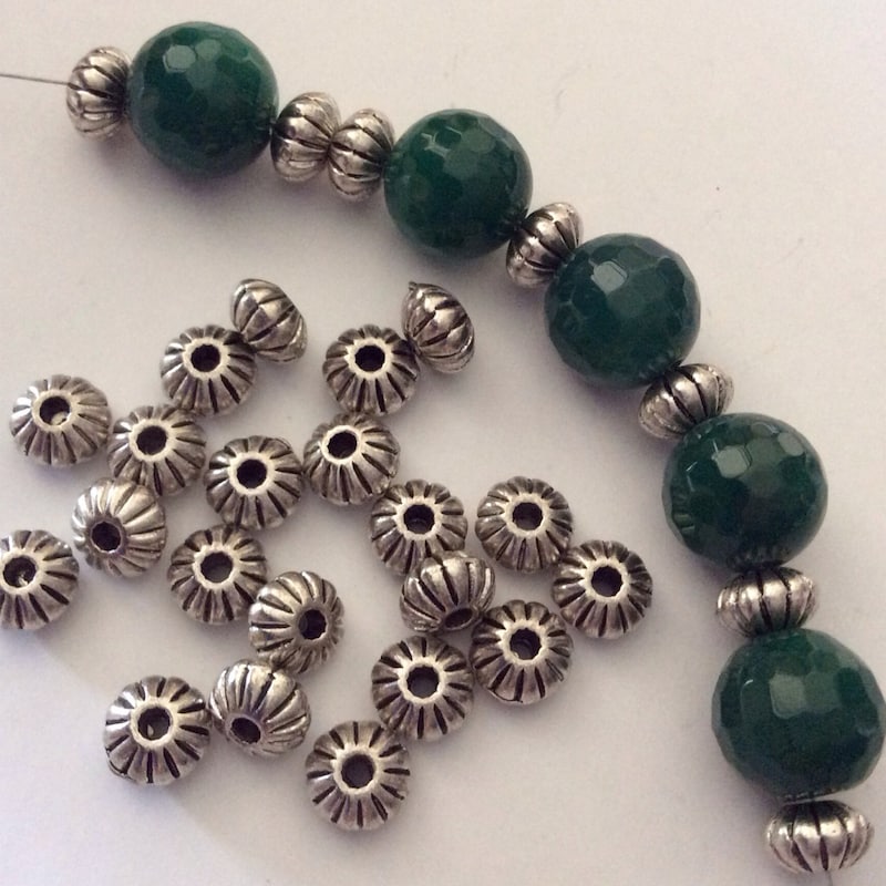 Antique Silver Beads - Etsy