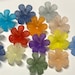 30 Pcs Mixed Color Lucite Flower,transparent Flower,frosted,colorful ...