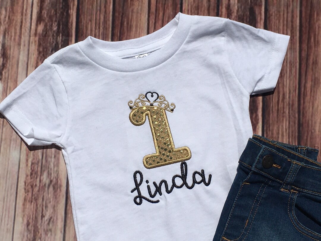 Princess Birthday Shirt / Girls Birthday Shirt / Custom Applique Shirt ...