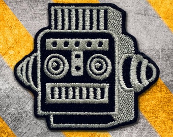 Rock N Roll Robot Embroidered Patch Robot Patch Kid Patches Guitar ...