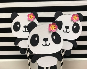 Panda toppers | Etsy